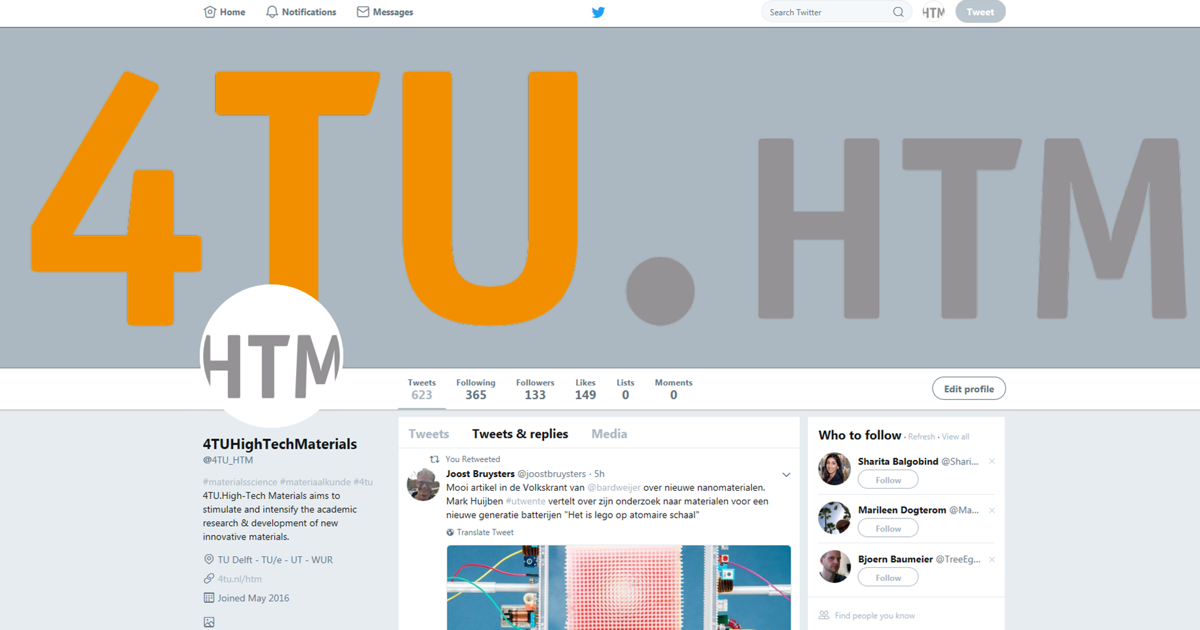 4TU.HTM News on Twitter